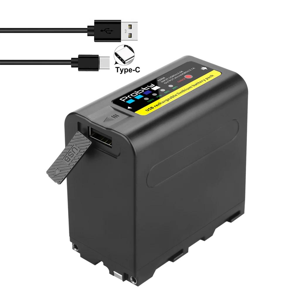 Купить Источник питания | USB input charge 8800mAh NP-F970 NP-F980 F960 F970 Battery power LED ...