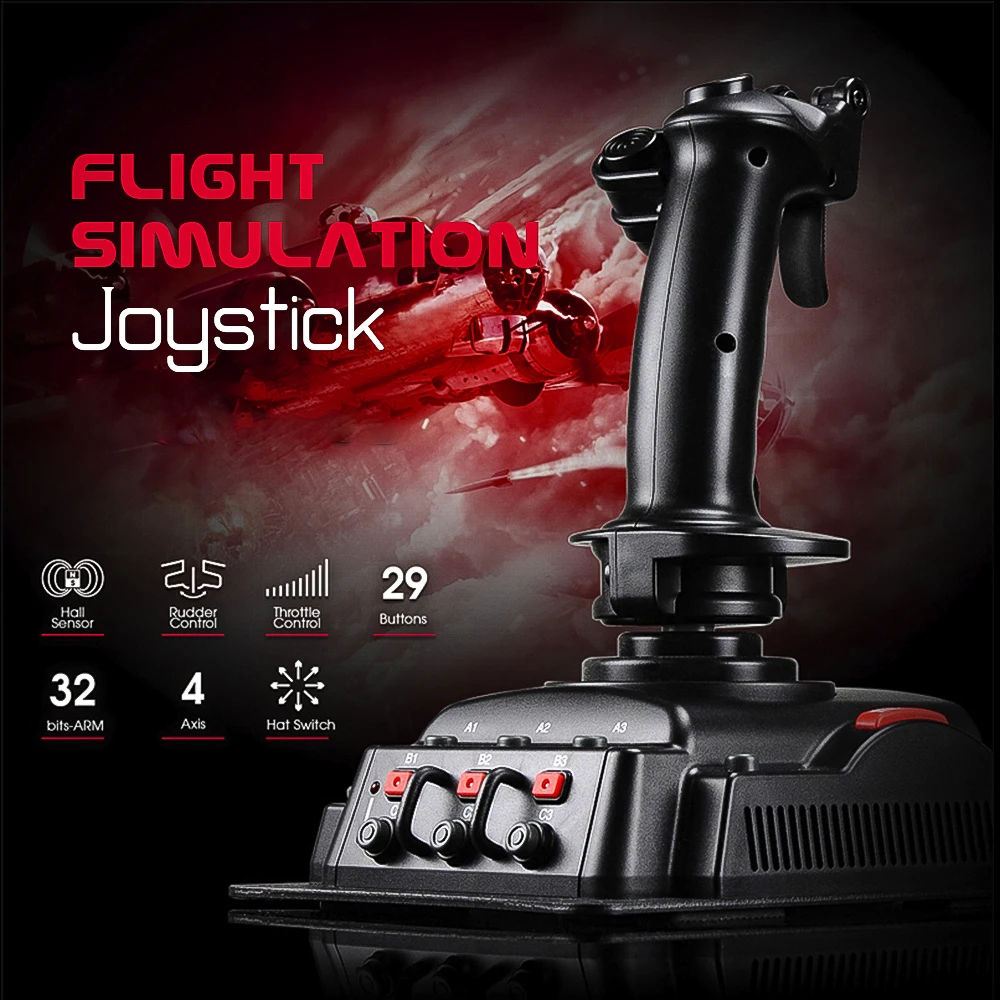 Купить Видеоигры | Joystick PC Flight Simulator Controller For PC ...