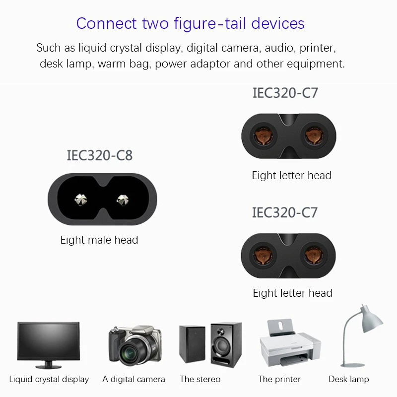 Купить Компьютерные кабели и разъемы | IEC320 C8 to 2X C7 Y Split AC ...