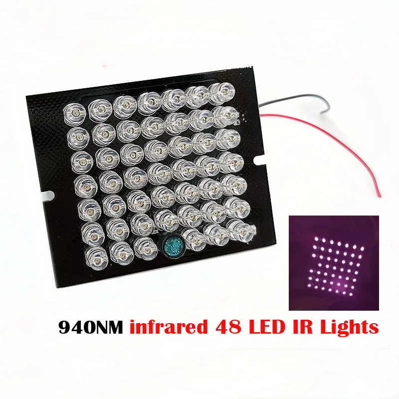 Купить Видеонаблюдение | New Invisible illuminator 940NM infrared 60 Degree DC12V 48 LED IR ...