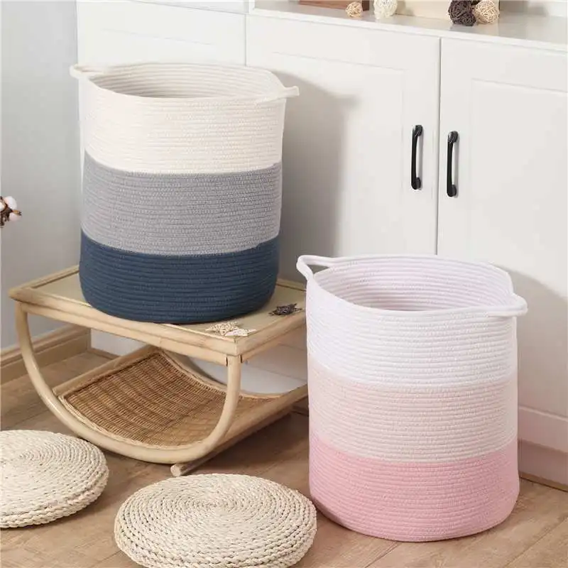 Купить Организация и хранение | Cotton Laundry Basket with Cover ...