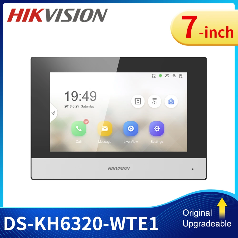 Купить Домофон | Hikvision 7-inch Wireless Monitor POE DS-KH6320-WTE1 ...
