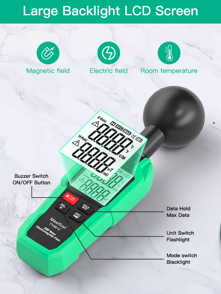 Купить Измерительные и аналитические приборы | FUYI EMF Meter Detector ...