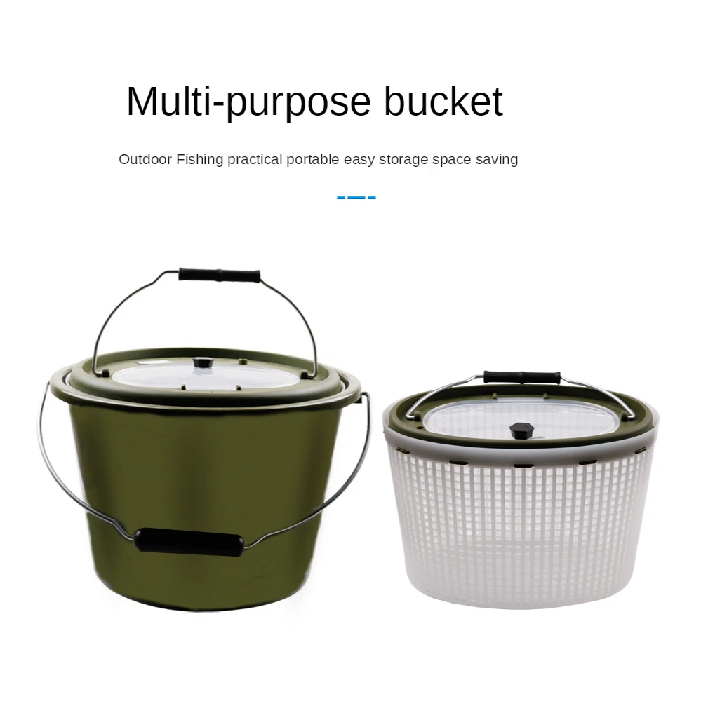 Купить Рыбная ловля | Fishing Bucket Green Multi-function Sea Fishing ...