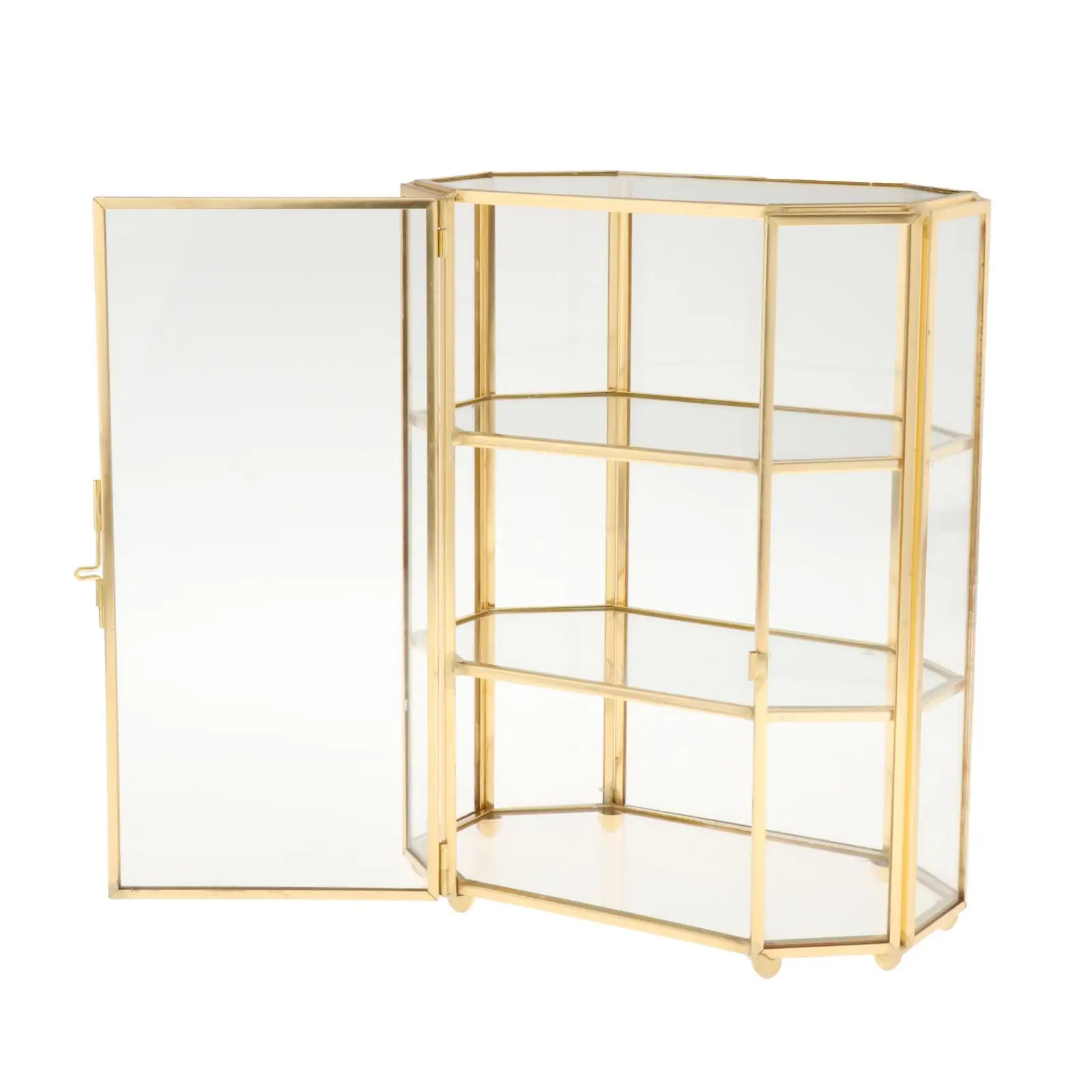 Купить Организация и хранение | Vintage Golden Glass Box, Clear Glass ...