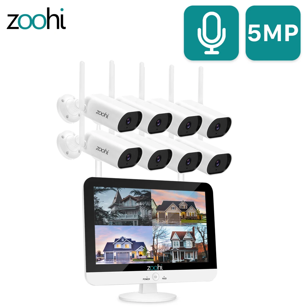 Купить Видеонаблюдение | Zoohi 5MP Wifi Camera Set Surveillance Video ...