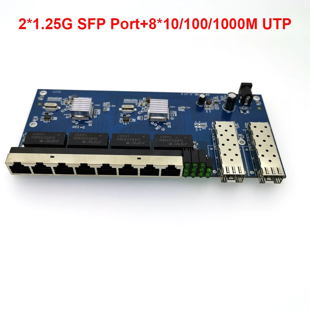 Купить Оборудование связи | 2SFP8E 10/100/1000M Gigabit Ethernet switch ...