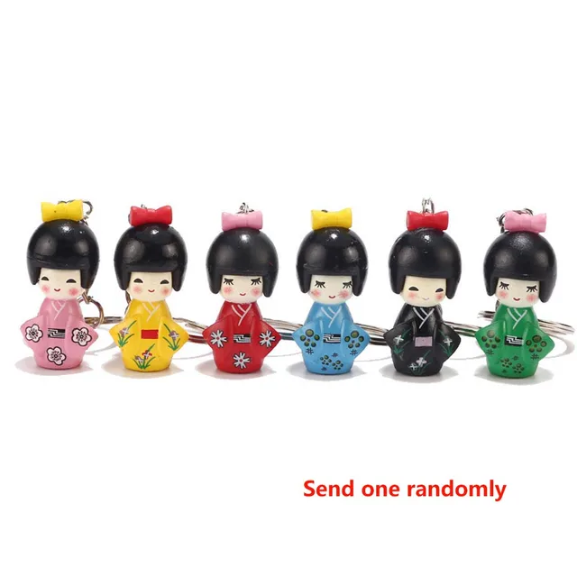 Купить Куклы и аксессуары | Japanese Kimono Girl Cartoon Doll Keychain ...
