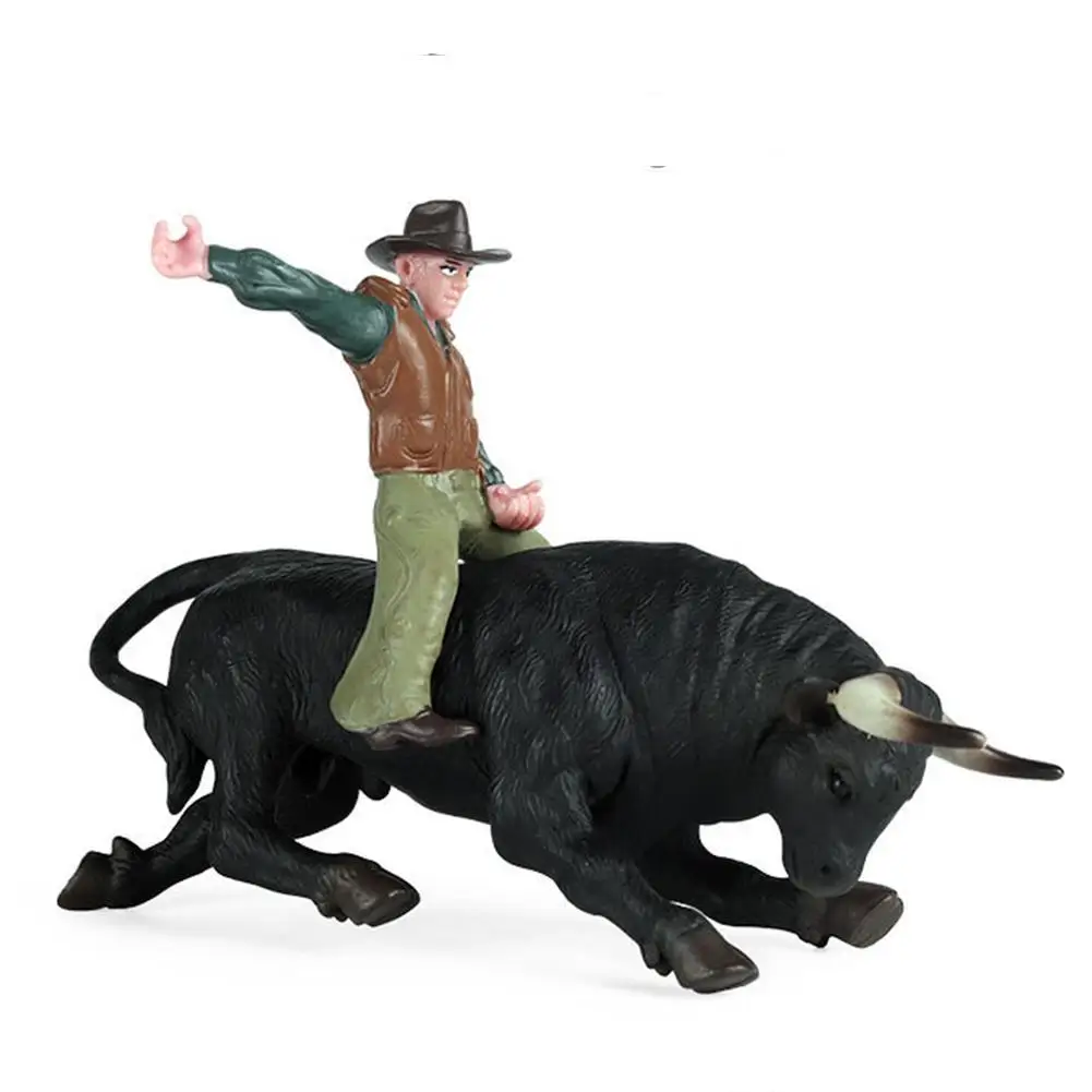 Купить Притворная игра | Farm Animal Figures Toy Bullfight Riding Horse ...