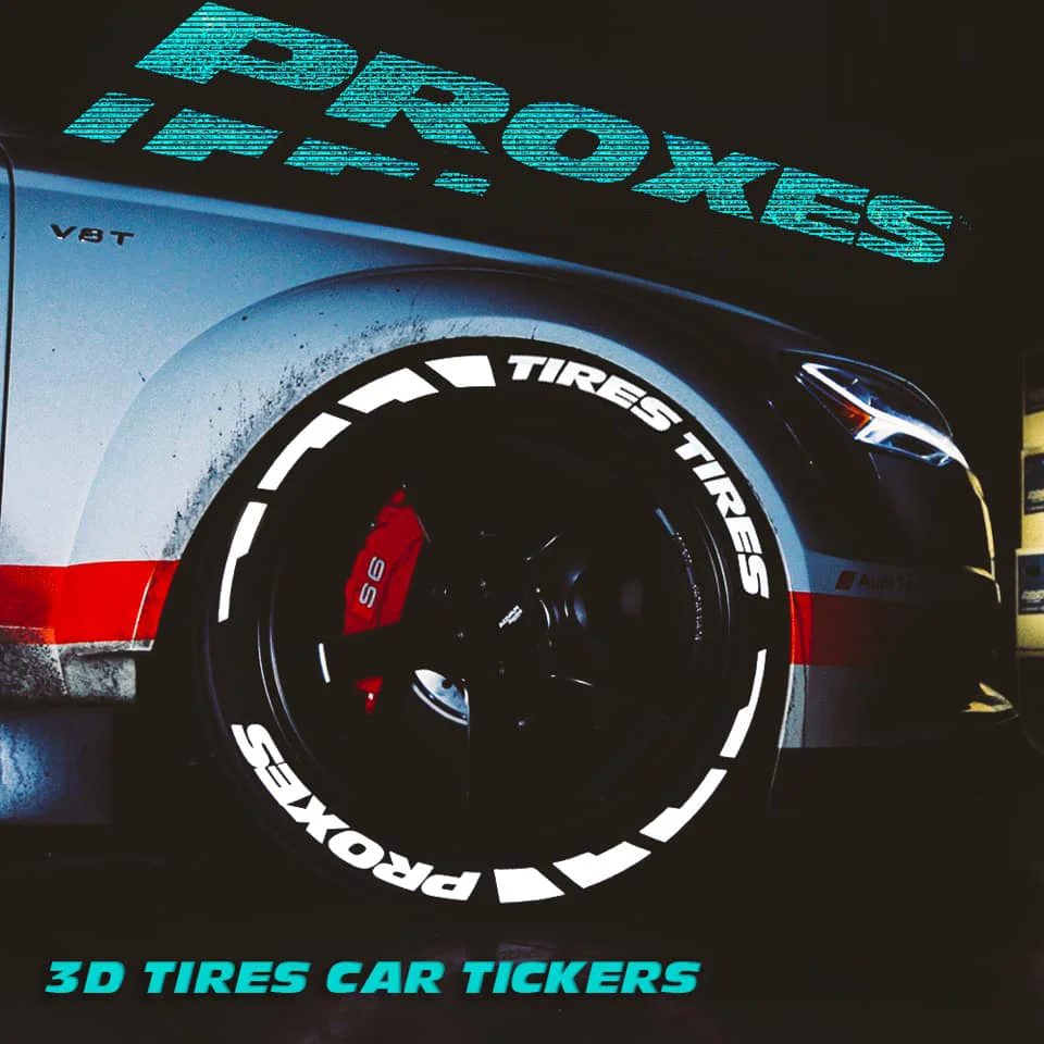 Купить Аксессуары для экстерьера | Tire Letter Sticker Reflective Car ...