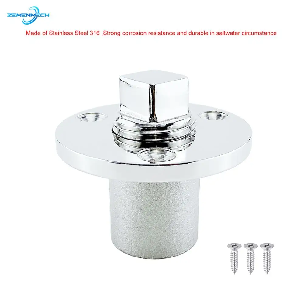 Купить Рыбная ловля | 25mm 316 Stainless Steel Boat Garboard Drain Plug ...