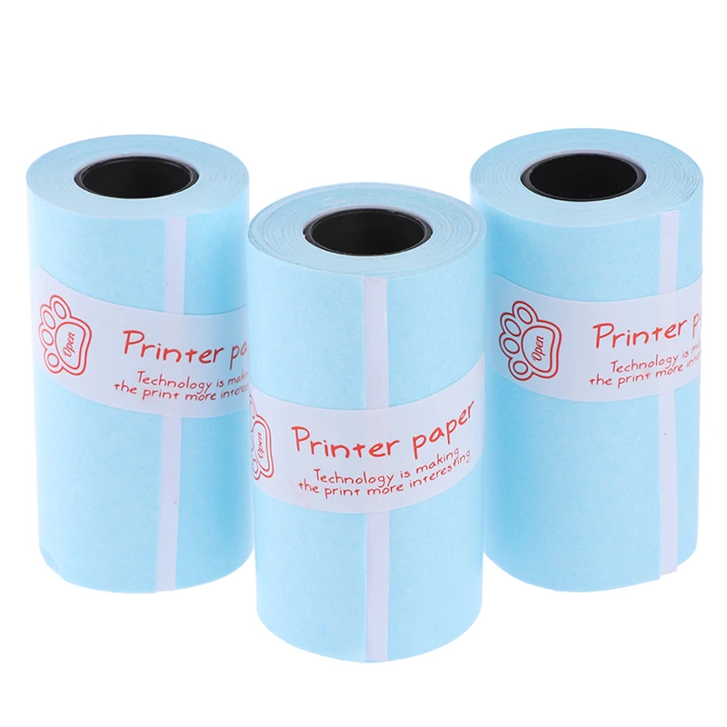 Купить Бумага | 3 Rolls/lot Thermal Printing Roll Paper Stickers 57mm x ...