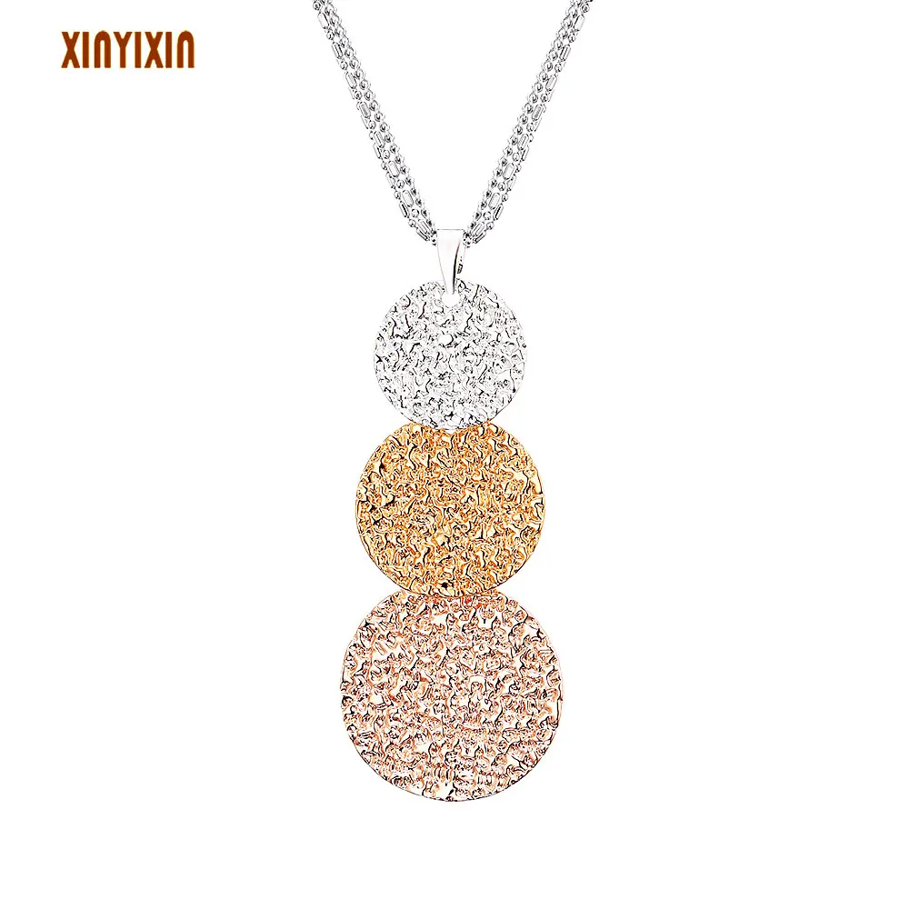 Купить Ожерелья и подвески | Vintage Big Round Gold Pendant Necklace ...