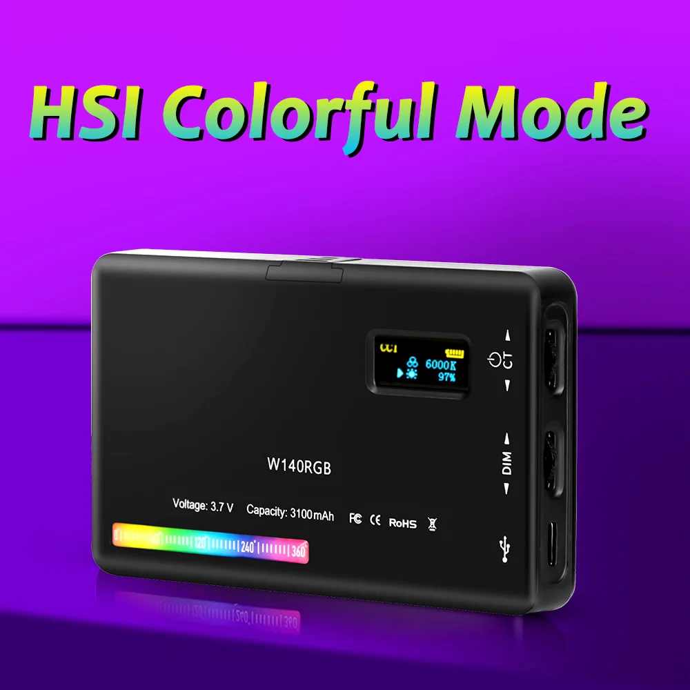 Купить Фотоаппарат и фото | Pocket RGB Camera Light Built-in 3100mAh ...