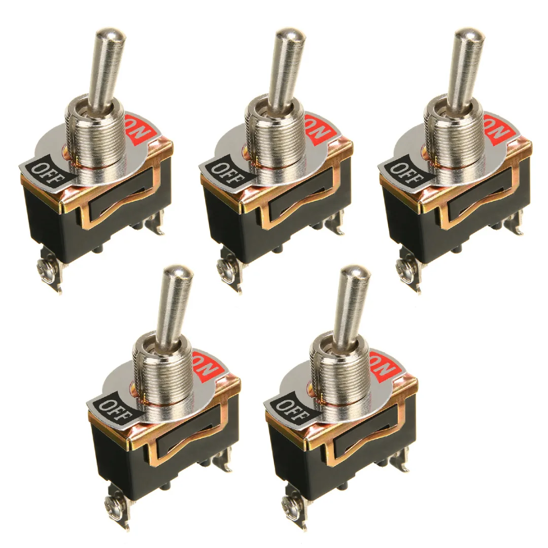Купить Автомобильные запчасти | 5pcs/set 12V 15A Heavy Rocker Toggle ...