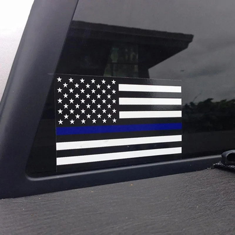 Купить Домашний декор | USA Police Flag Wall Sticker Police Officer ...