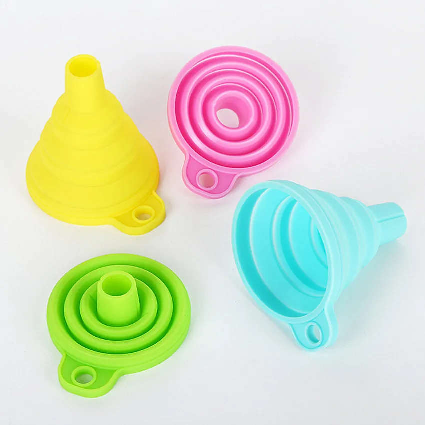 Купить Кухня, столовая и бар | 2Pc Silicone Foldable Funnel Kitchen ...