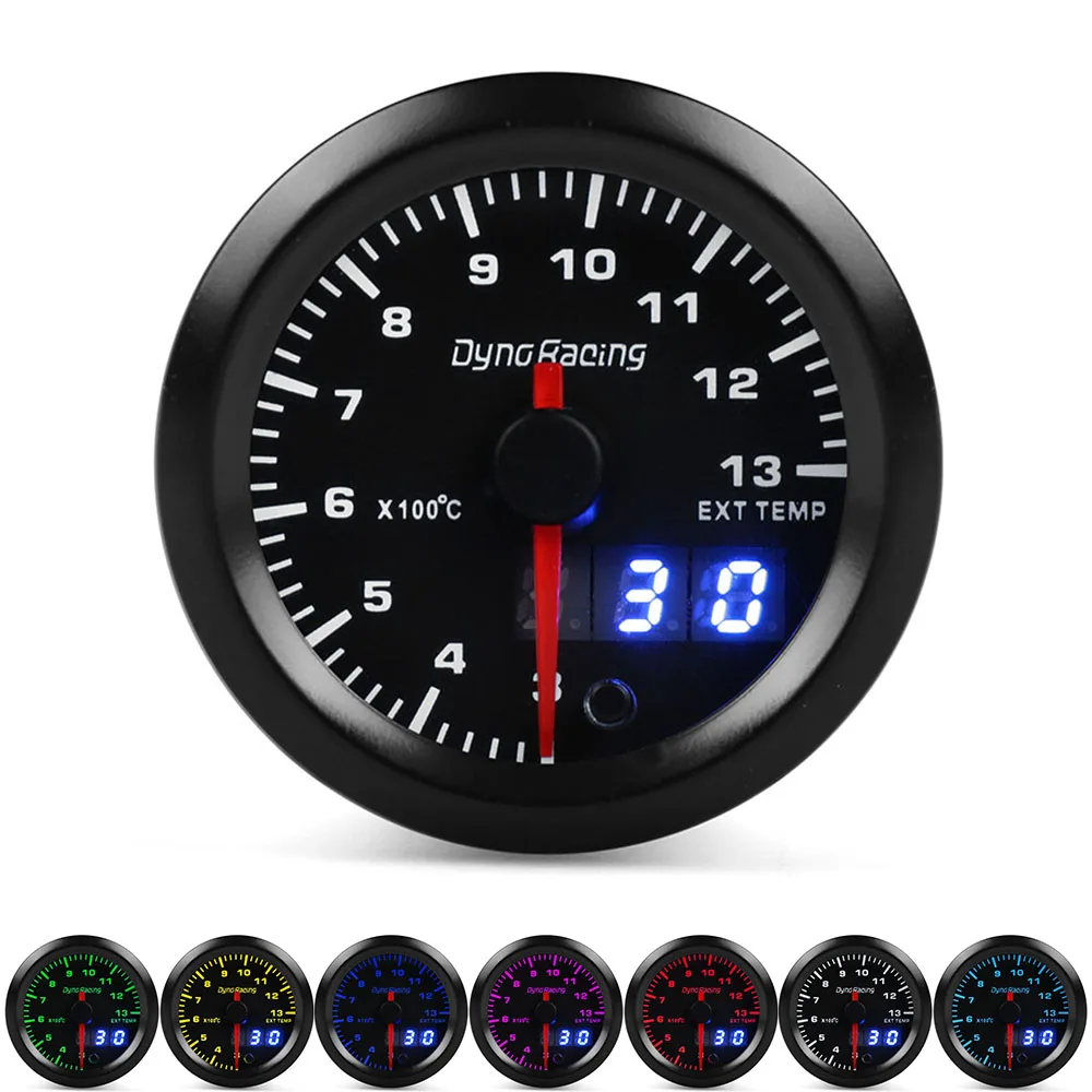 Купить Автомобильные запчасти | Dynoracing Dual Display 52MM 7 Colors ...