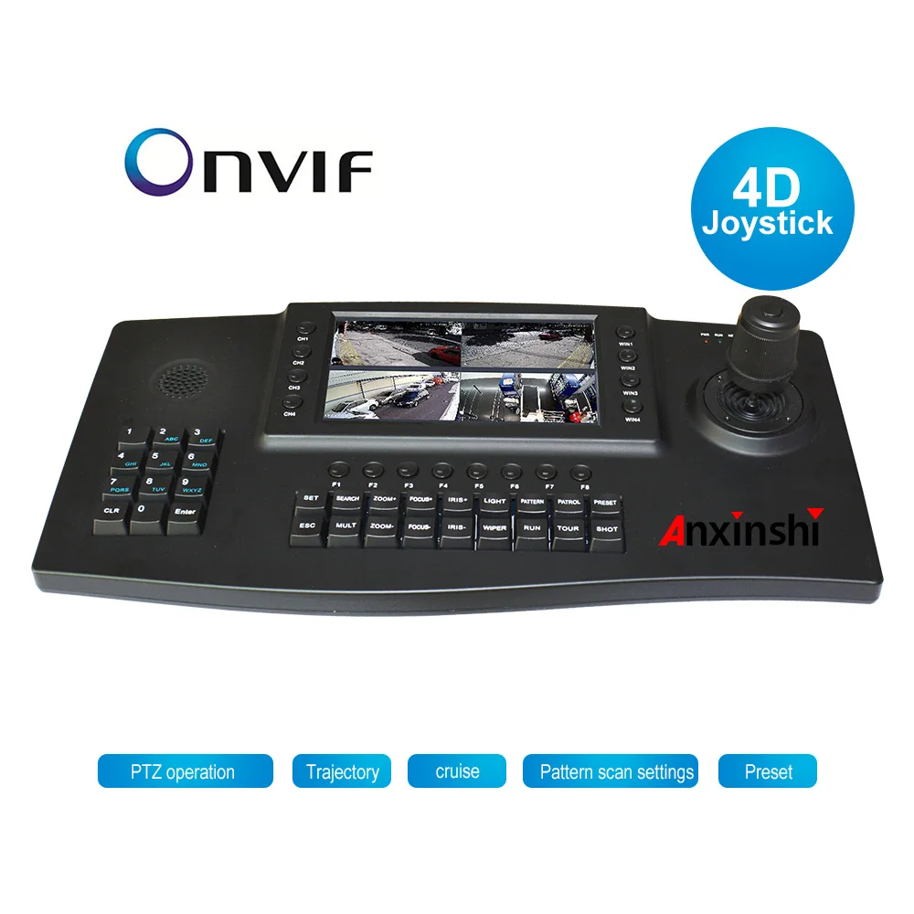 Купить Видеонаблюдение | 4D Joysticker PTZ Network Keyboard Controller 4 CH Video Screen HDMI 7 ...