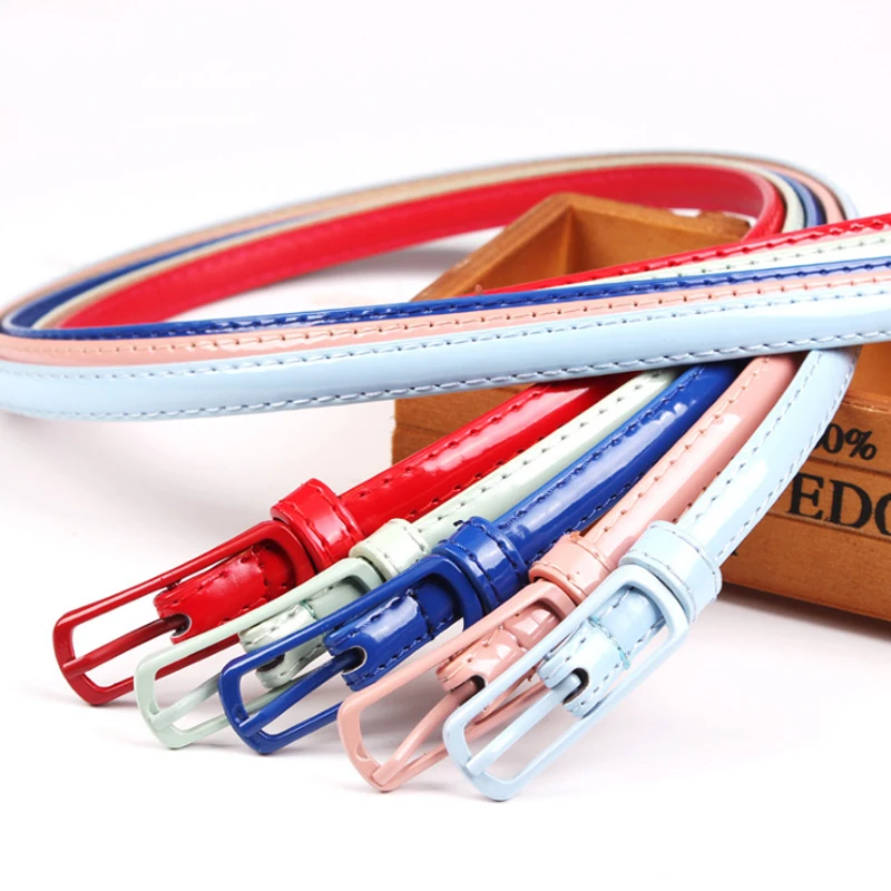 Купить Женские пояса | Fashion Candy Color Shiny PU Leather Waist Belt ...