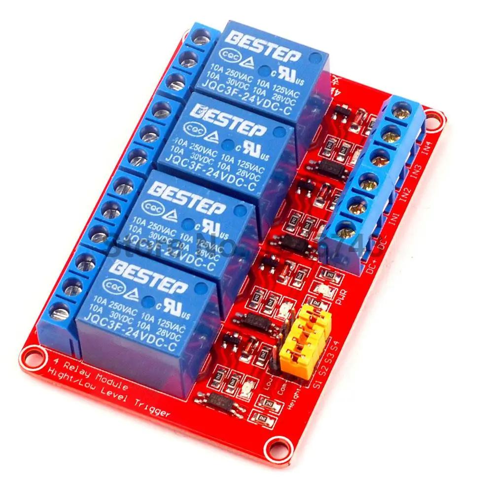 DIYables 4-channel Relay Module 5V For Arduino, ESP32,, 56% OFF