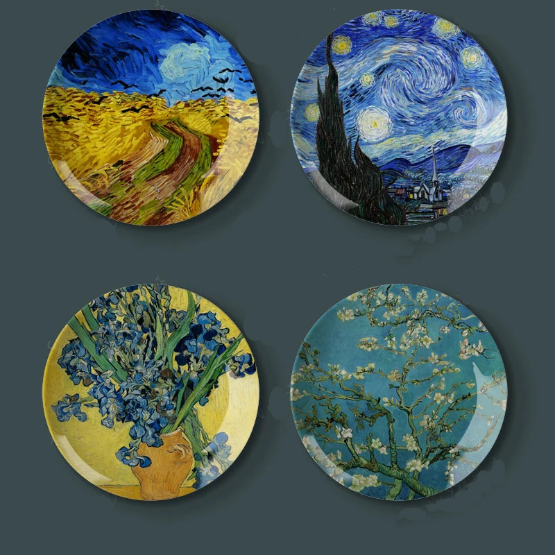 Купить Домашний декор | 8 Inch Van Gogh Painting Porcelain Decorative ...