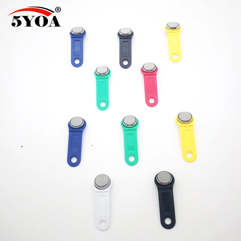 Купить Управление доступом | 50pcs/lot rewritable RFID Touch Memory TM Key RW1990 iButton Copy ...