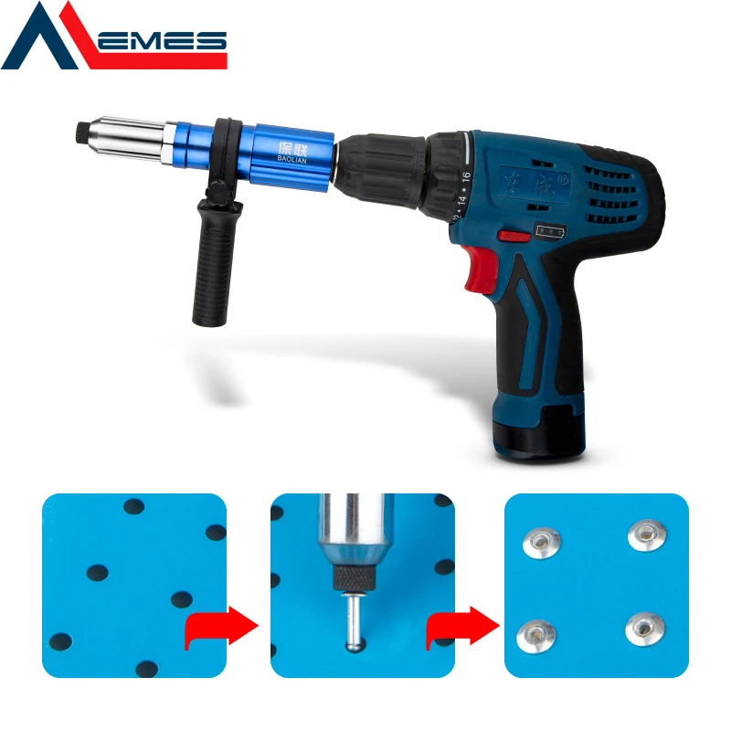 Купить Крапольные пистолеты | Electric Rivet Gun Adapter 2.4-4.8mm ...