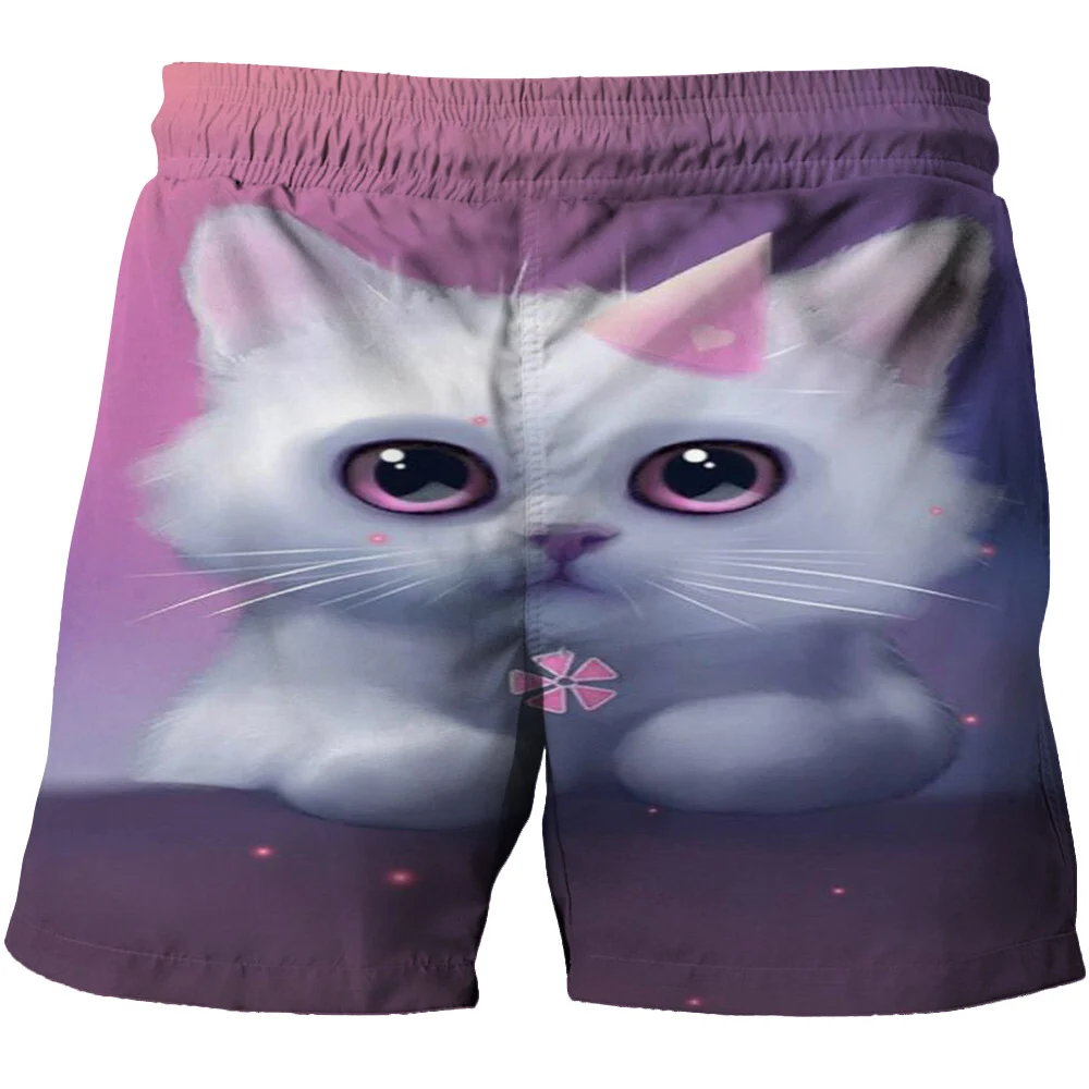Купить Одежда для мальчиков | 2021 Summer Boy Animal Cat Shorts 3D ...