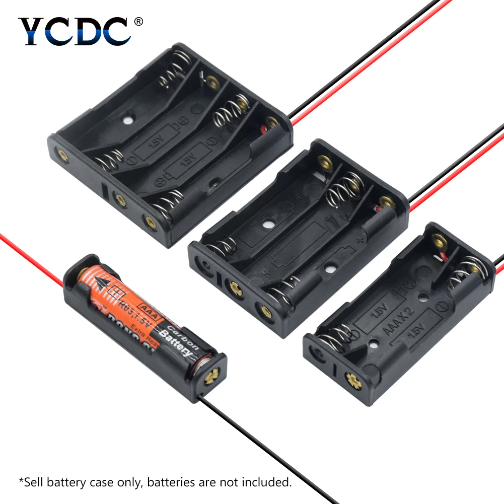 Купить Источник питания | 1x 2x 3x 4x AAA Battery Box Case Holder With ...