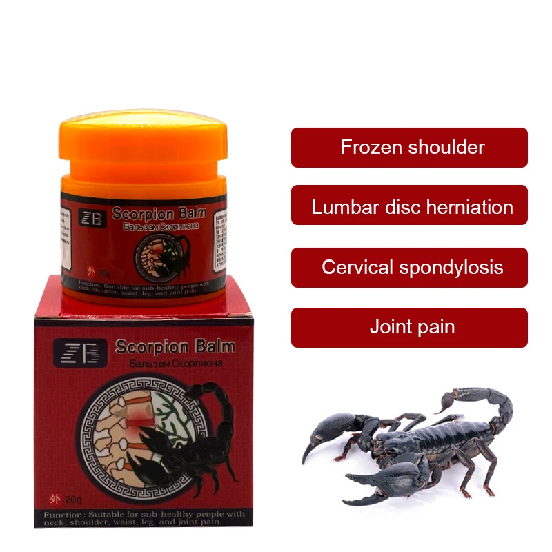 Купить Здоровье | 20g Analgesic Scorpion Balm Lumbar Disc Herniation ...