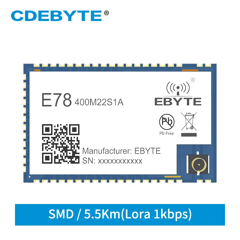 Купить Оборудование связи | CDEBYTE ASR6505 SoC LoRa Rf Module 433MHz E78-400M22S1A LoRa SX1262 ...