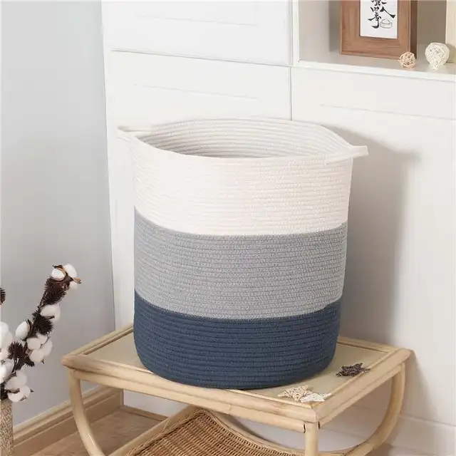 Купить Организация и хранение | Cotton Laundry Basket with Cover ...