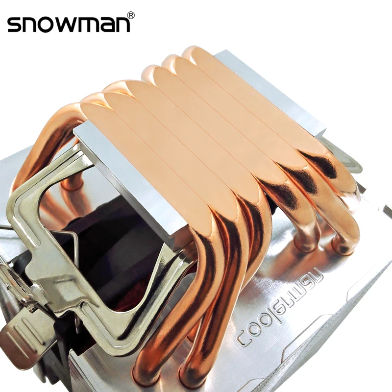 Купить Компьютерные компоненты | SNOWMAN 6 Heat Pipes CPU Cooler 4 Pin ...