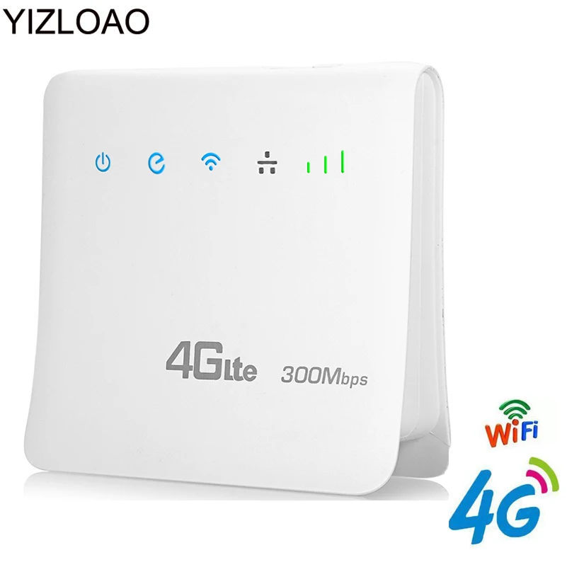 Купить Сети | YIZLOAO 4G LTE CPE Wifi Router FDD TDD Broadband 300Mbps Mobile Router Hotspot ...