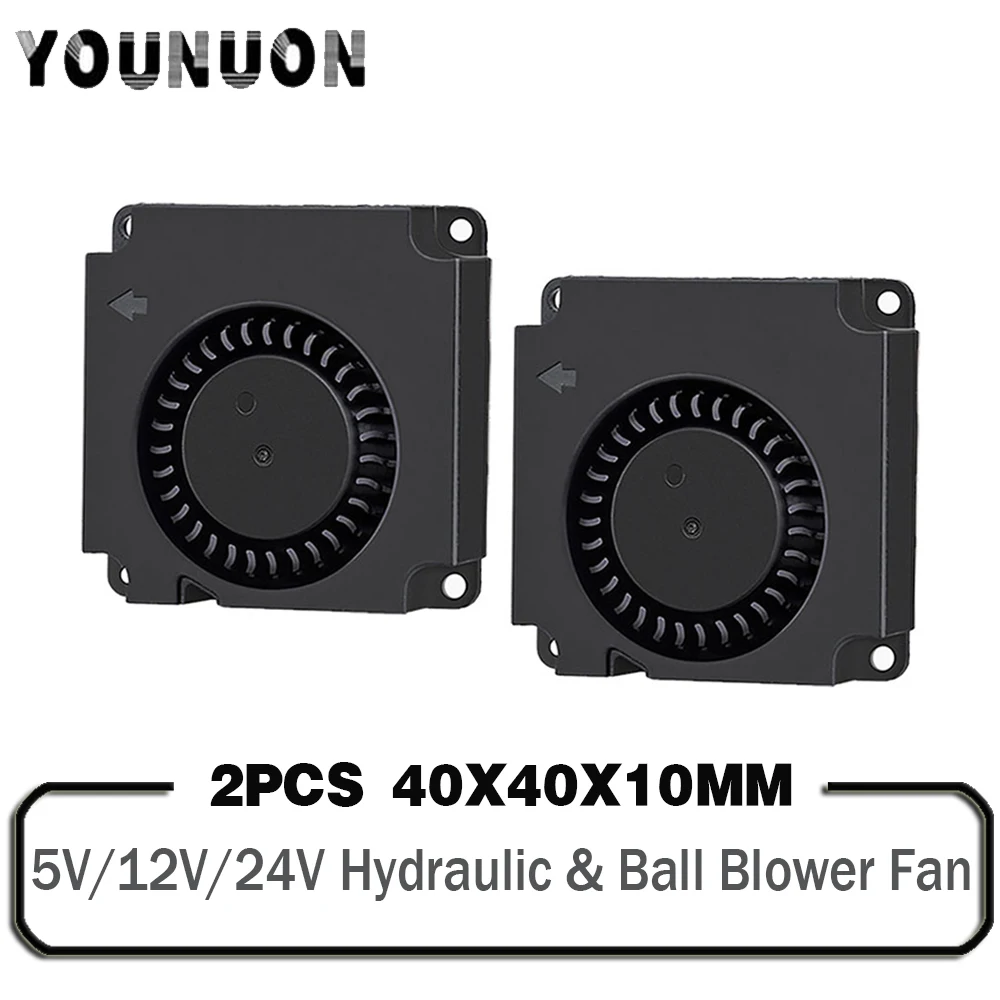 Купить Компьютерные компоненты | 2PCS 40mm 3D Printer Fan 12V 24V 5V ...