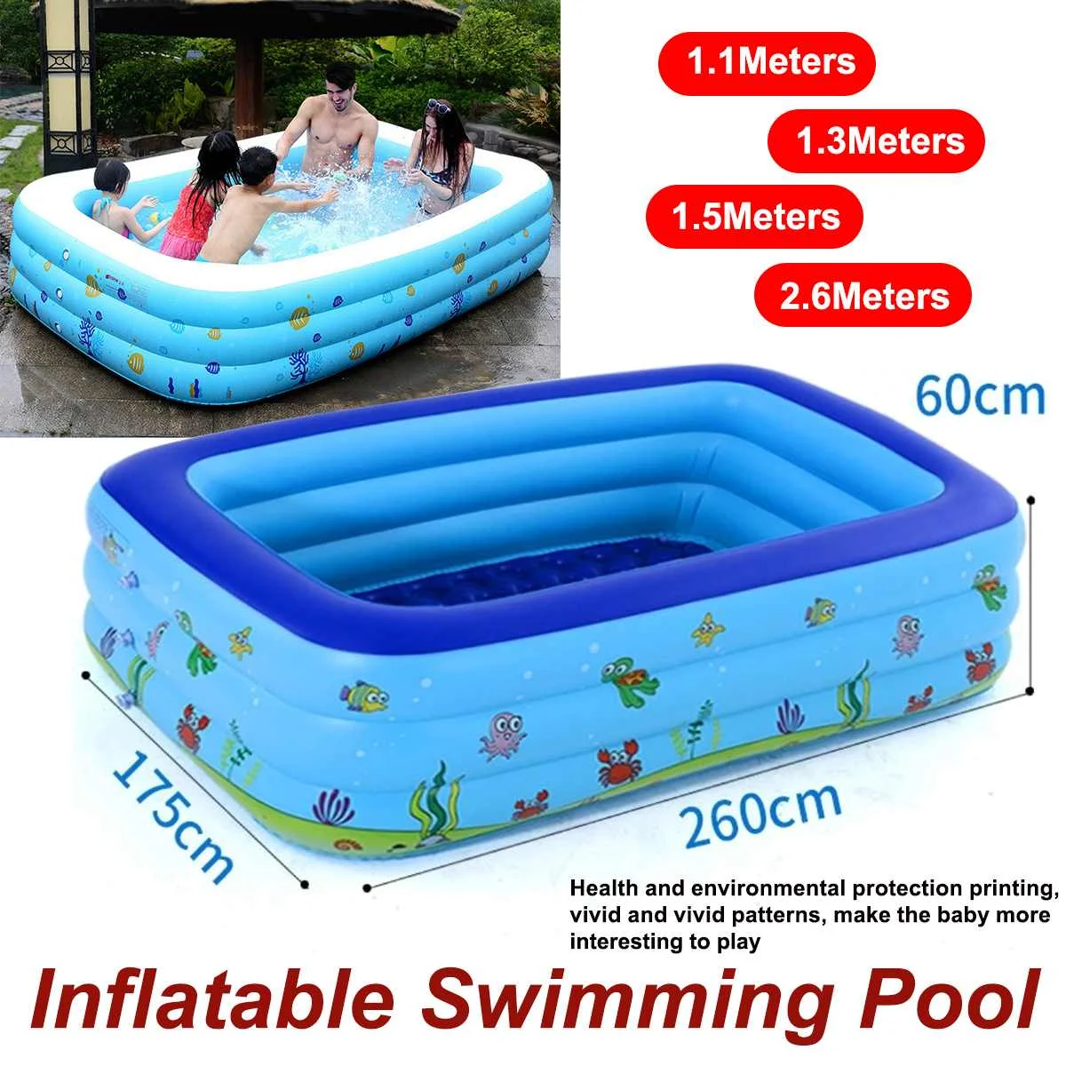 Купить Активность и снаряжение | Kids inflatable Pool 1.1m/1.3m/1.5m/2 ...