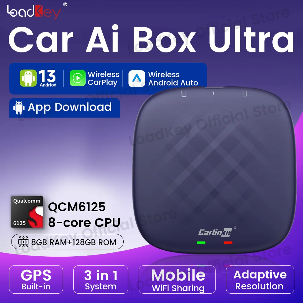 Купить Алиэкспресс | LoadKey Android 13 Car TV Ai Box Wireless Carplay ...