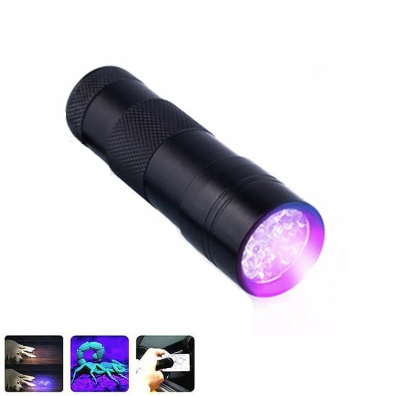 Купить Портативное освещение | Mini 9LED UV Flashlight Ultraviolet ...