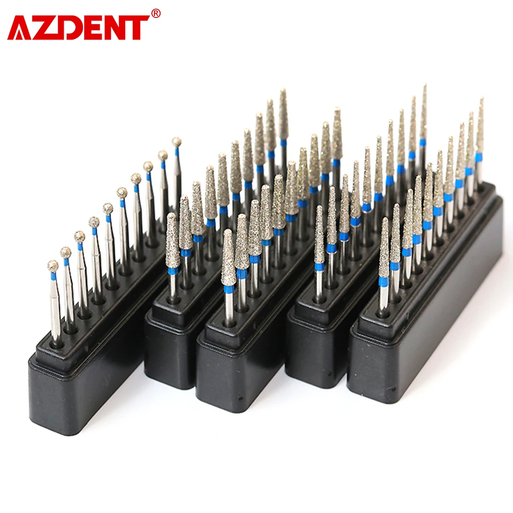 Купить Алиэкспресс | 10pcs/box AZDENT Dental Diamond Burs 1.6mm for High Speed Handpiece Super ...