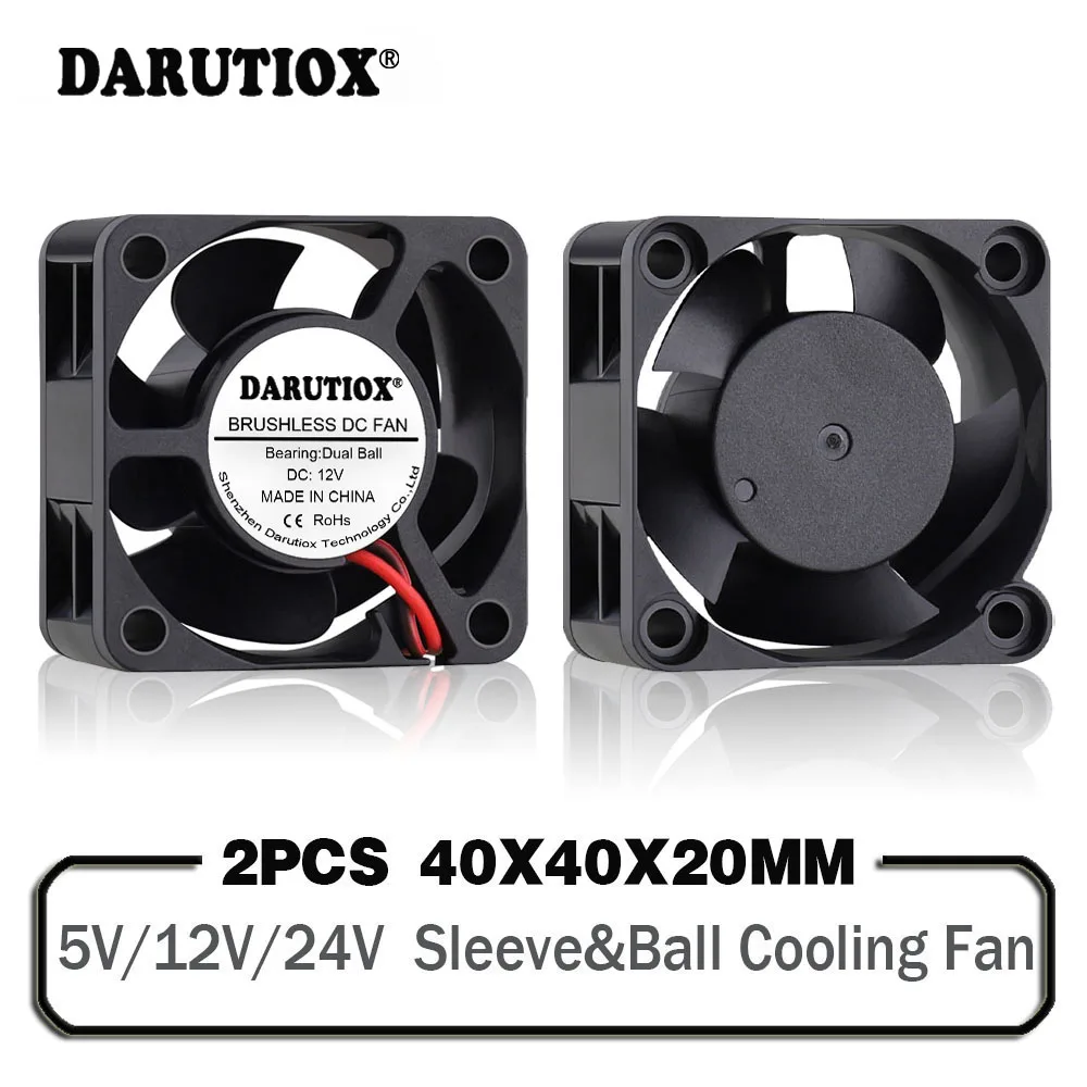 Купить Алиэкспресс | 2 Pieces Ball 40mm Cooling Fan 40x40x20mm Cooler ...