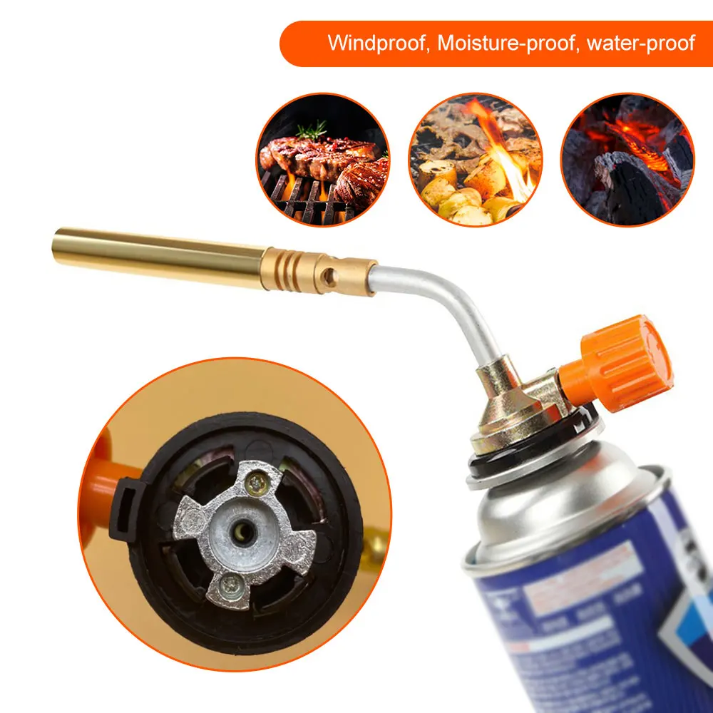 Купить Алиэкспресс | Butane Burner Welding Gas Torch Flame Gun Brazing Flamethrower Outdoor ...