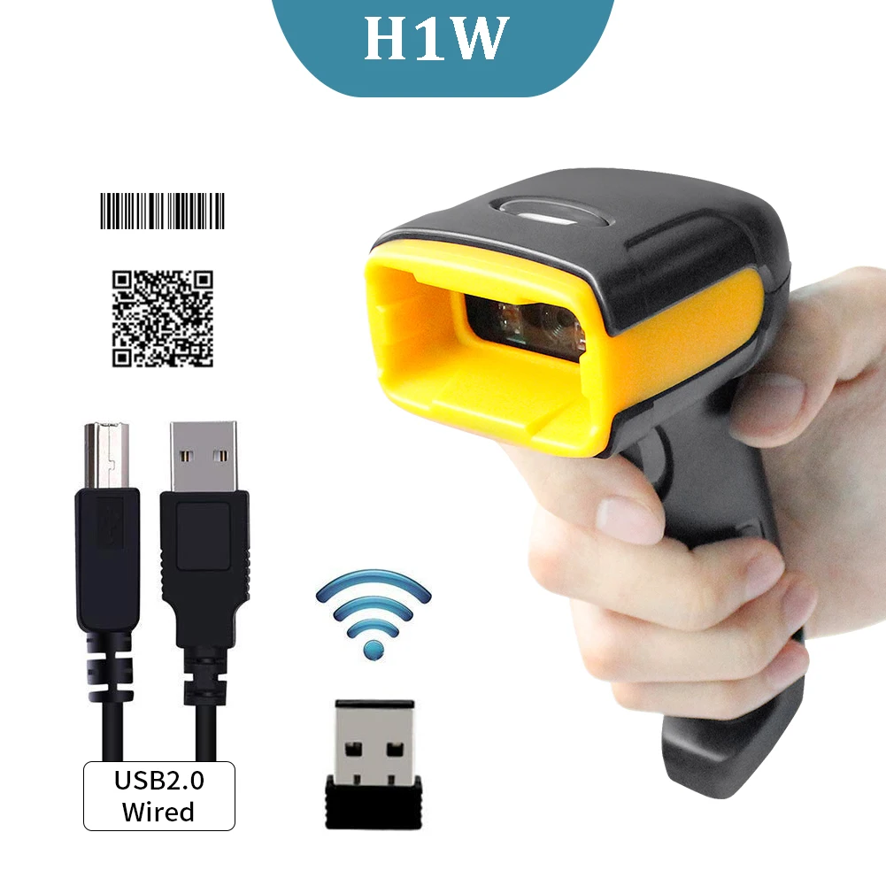 Купить Офисная электроника | H1W Handheld 2D Wireless Barcode Scanner ...