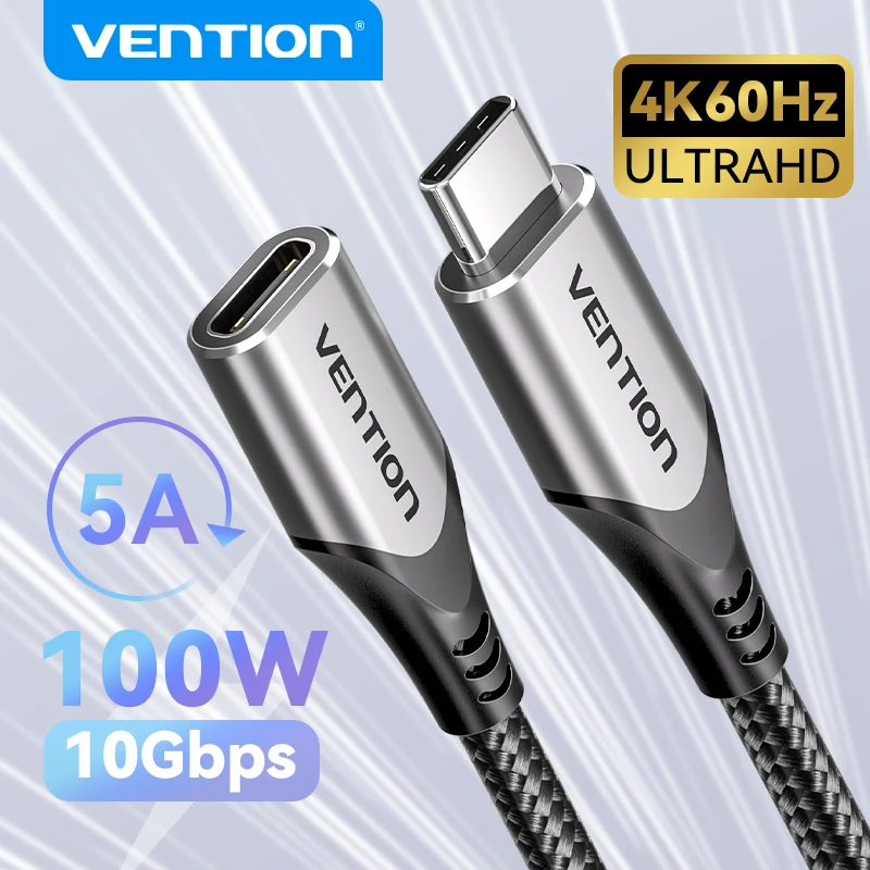 Купить Алиэкспресс | VENTION USB C Extension Cable Male to Female Type C Extender Cord ...