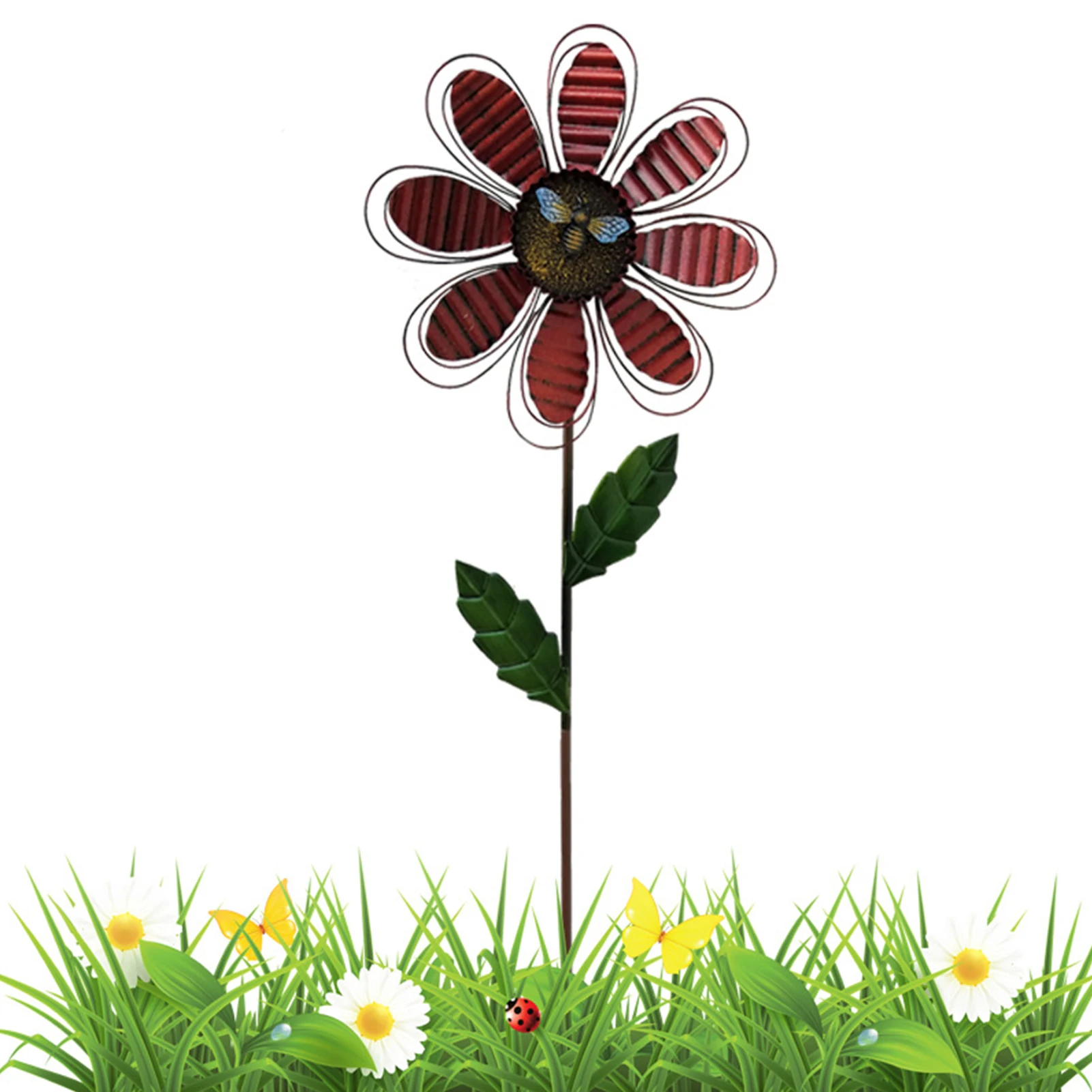 Купить Алиэкспресс | Metal Wind Spinner Kinetic Wind Sculpture Wind ...