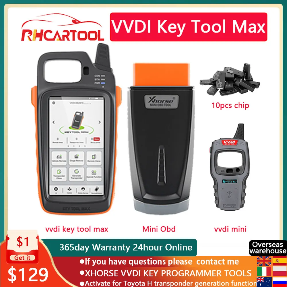 Купить Инструменты для ремонта автомобилей | Xhorse VVDI Key Tool Max with VVDI MINI OBD Tool ...