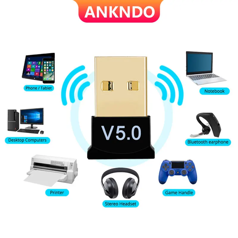 Купить Сети | USB Bluetooth Adapter BT 5.0 USB Wireless Receptor ...