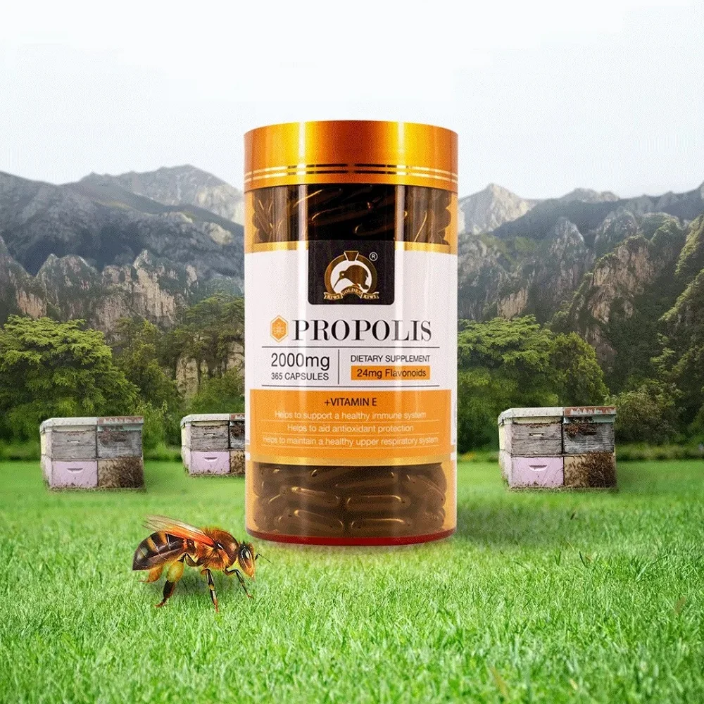 Купить Здоровье | NewZealand Gold Kiwi Propolis 2000mg 365Capsules 24mg ...