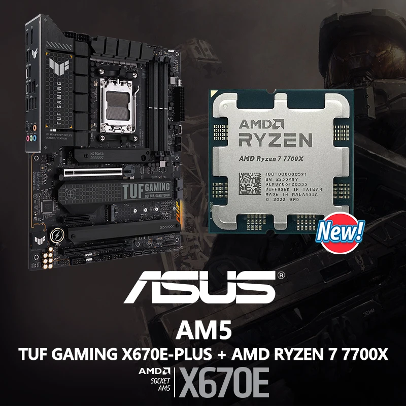 Купить Алиэкспресс | AMD Ryzen 7 7700X R7 7700X CPU + ASUS TUF GAMING ...