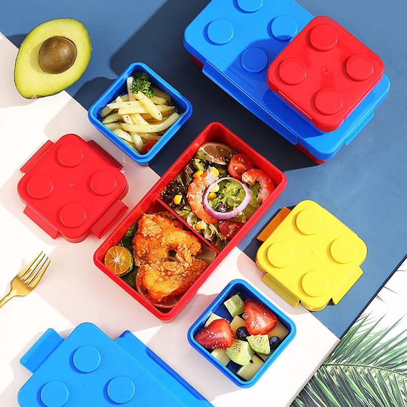 Купить Алиэкспресс | DIY Color Building Block Bento Lunch Box ...